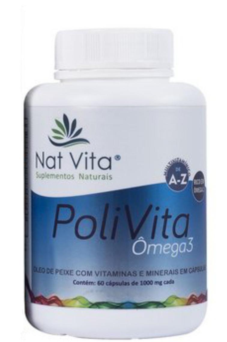 Polivita Ômega 3 60 Cápsulas 1000Mg | Nat Vita